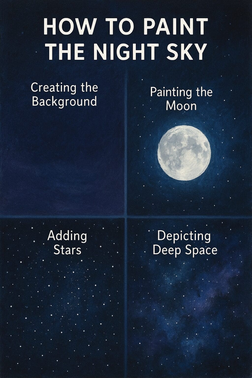 How to Paint the Night Sky: Tips for Creating Stars, Moon, and Deep ...