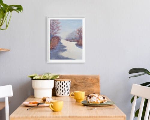 Canal View in Winter | Irish Artmart