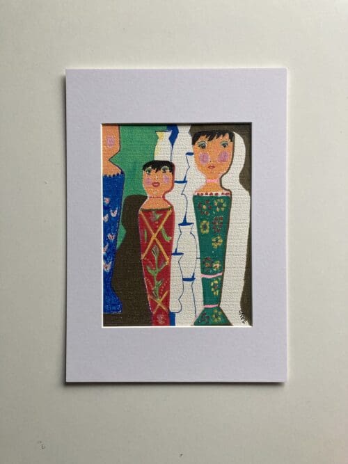 Peg Dolls - Squid Games Aesthetic A4 (Mounted) | Irish Artmart