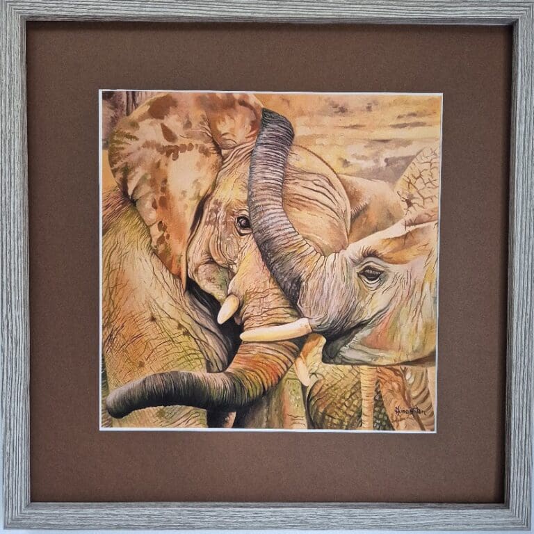 Little Elephants | FineArt Print | Framed | Irish Artmart